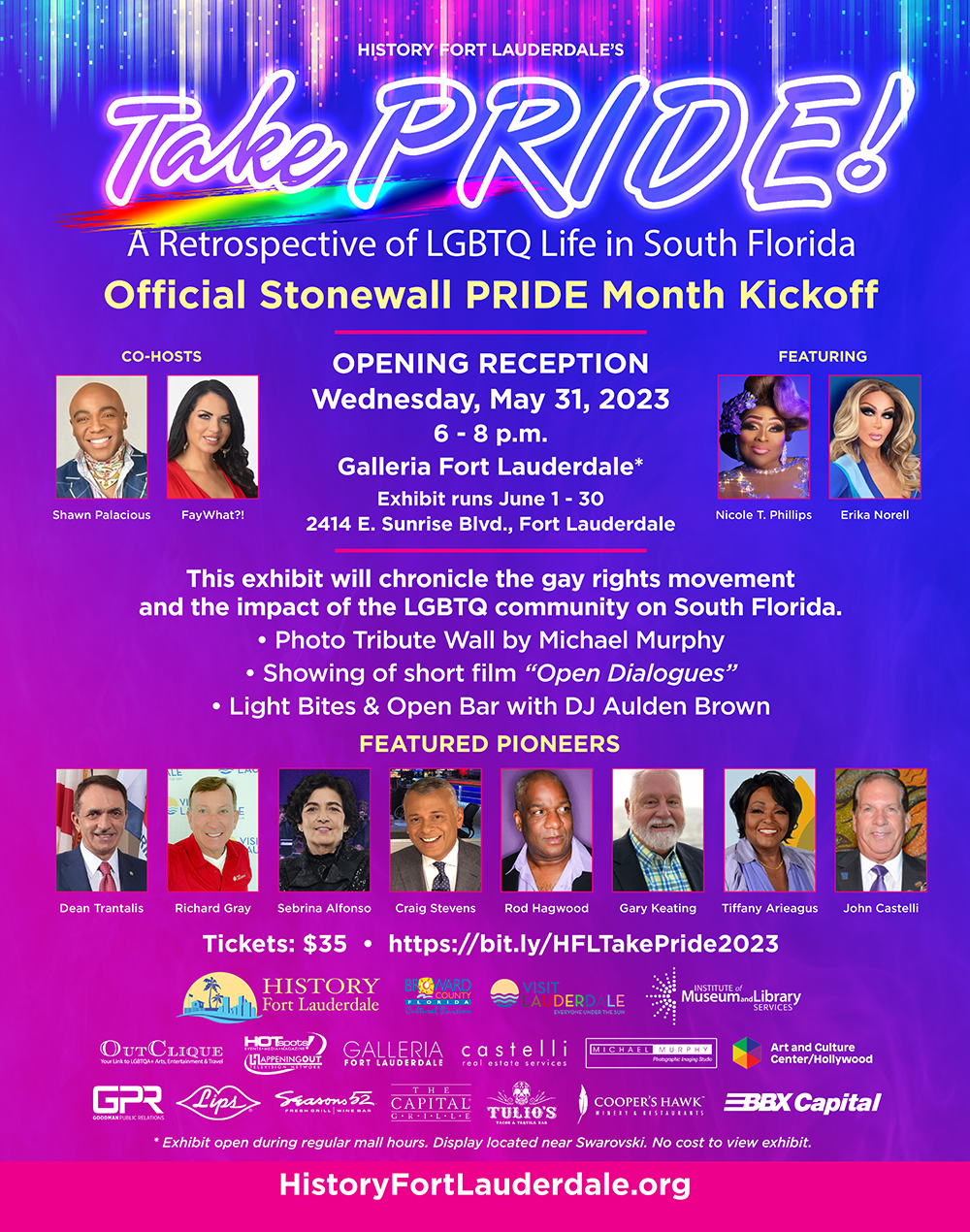 Take PRIDE! Opening Reception - History Fort Lauderdale