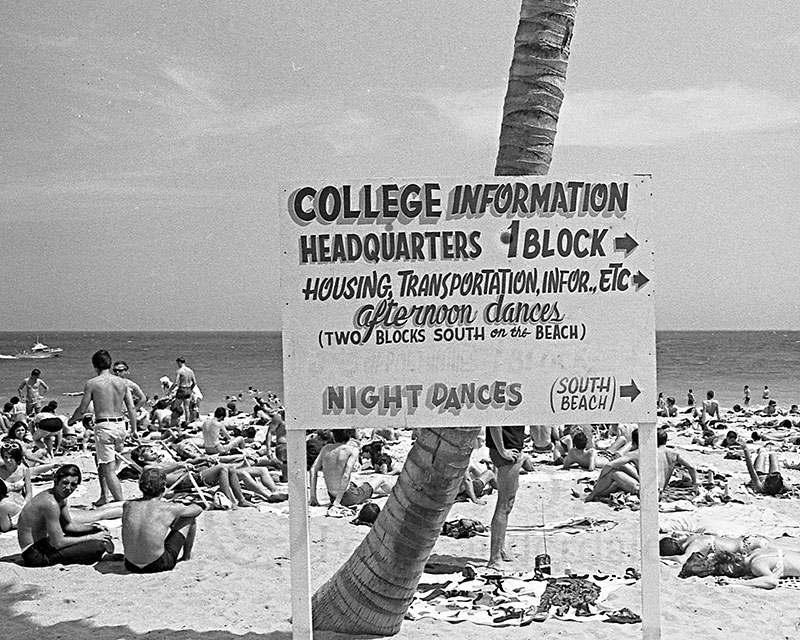 Spring Break Sign - History Fort Lauderdale